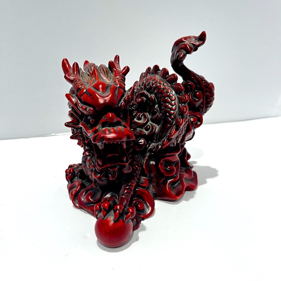 Other | Captivating Red Dragon Paperweight Adding A Touch Of Mystique ...